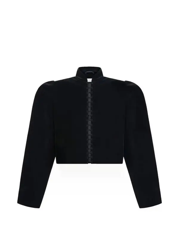 TATUNA Puff-sleeved Velvet Jacket