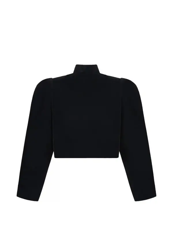 TATUNA Puff-sleeved Velvet Jacket
