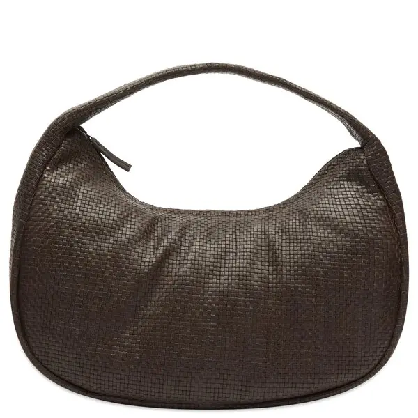 ST. AGNI Woven Bon Bon Shoulder Bag - Coffee