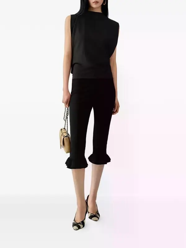 Jacquemus Open-back Draped Blouse - Black