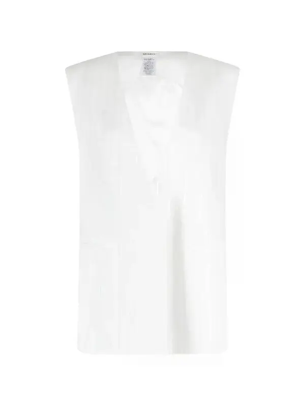 MEIMEIJ Sequin-embellished Striped Vest