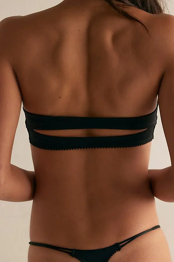 Free People Understated Micro Bandeau - Black