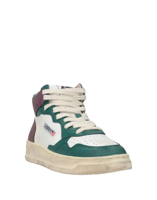 AUTRY Leather High-top Sneakers - Green