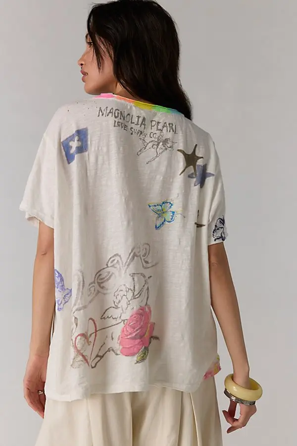 MAGNOLIA PEARL Painting Clouds Tee
