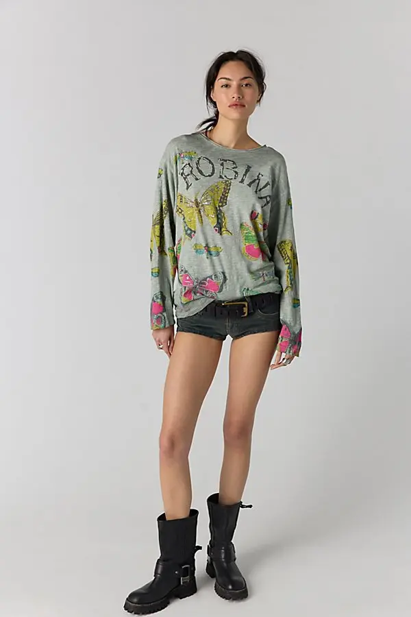 MAGNOLIA PEARL Butterfly Ensemble Viggo Long-sleeve Tee