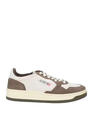 AUTRY Leather Low Top Sneakers - Beige