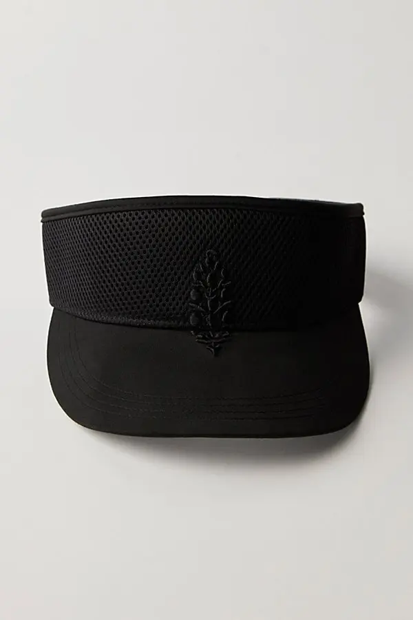 Free People Back Nine Wide-brim Visor - Black