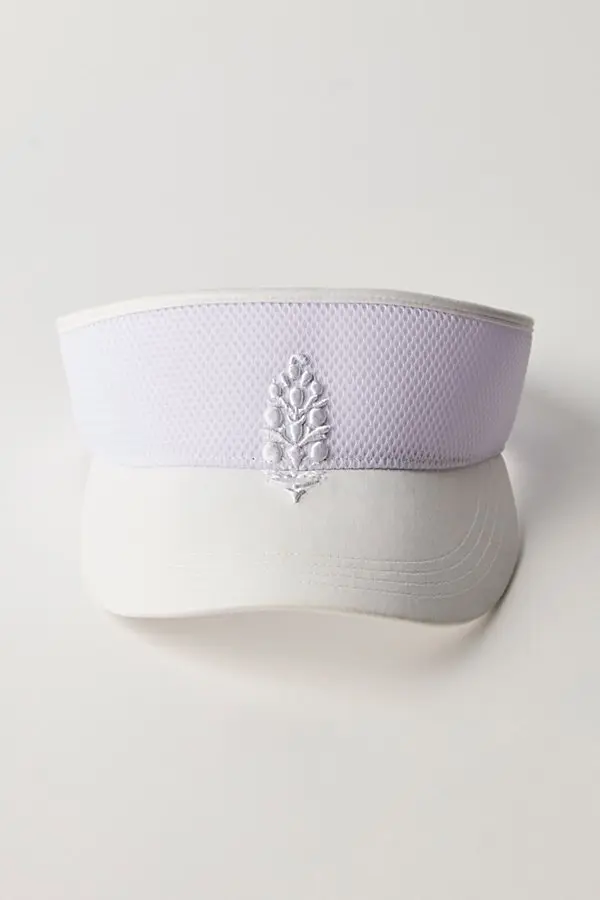 Free People Back Nine Wide-brim Visor - White