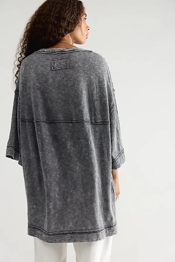 Free People We The Free Untouched Gem Tee - Black