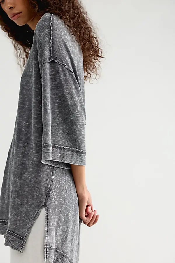 Free People We The Free Untouched Gem Tee - Black