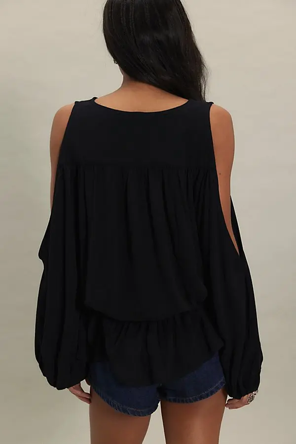 Free People Izzie Cold-shoulder Blouse
