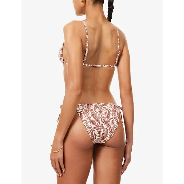 Paige Cameron Tie-front Triangle Bikini Top