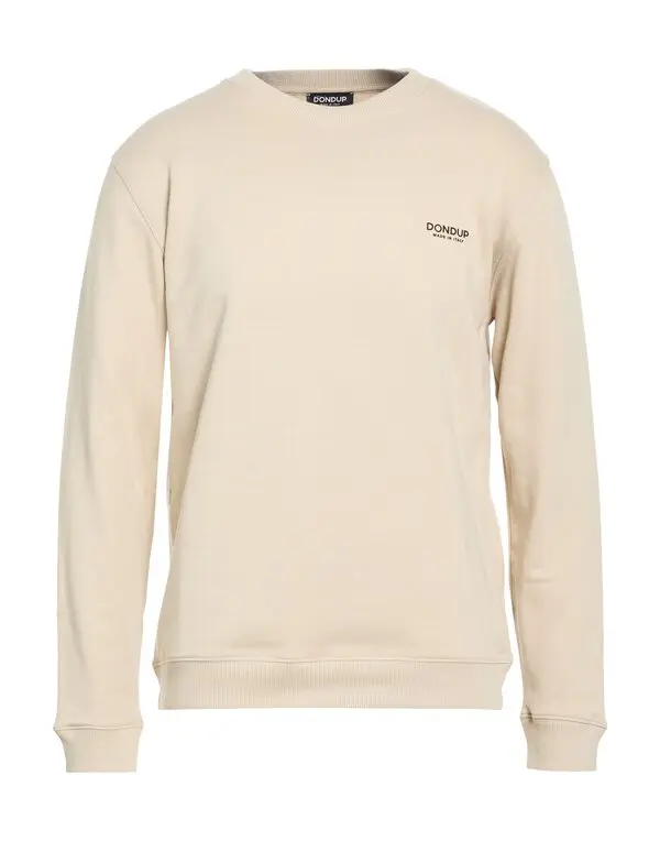 DONDUP Cotton Elastane Sweatshirt - Beige