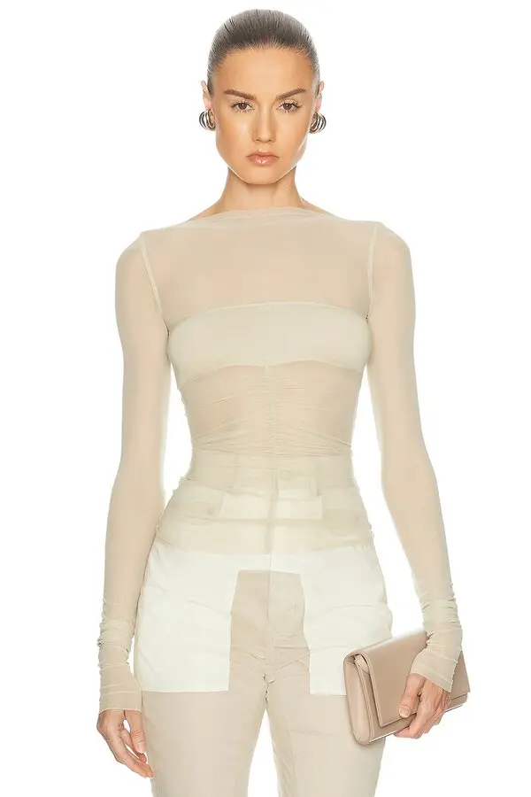 Rick Owens Temple Bandeau Top - Sand