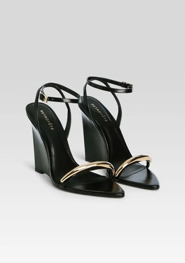 Retrofete Nola Wedge - Black