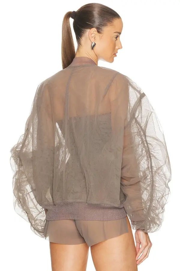 Rick Owens Secchia Flight Jacket - Dust