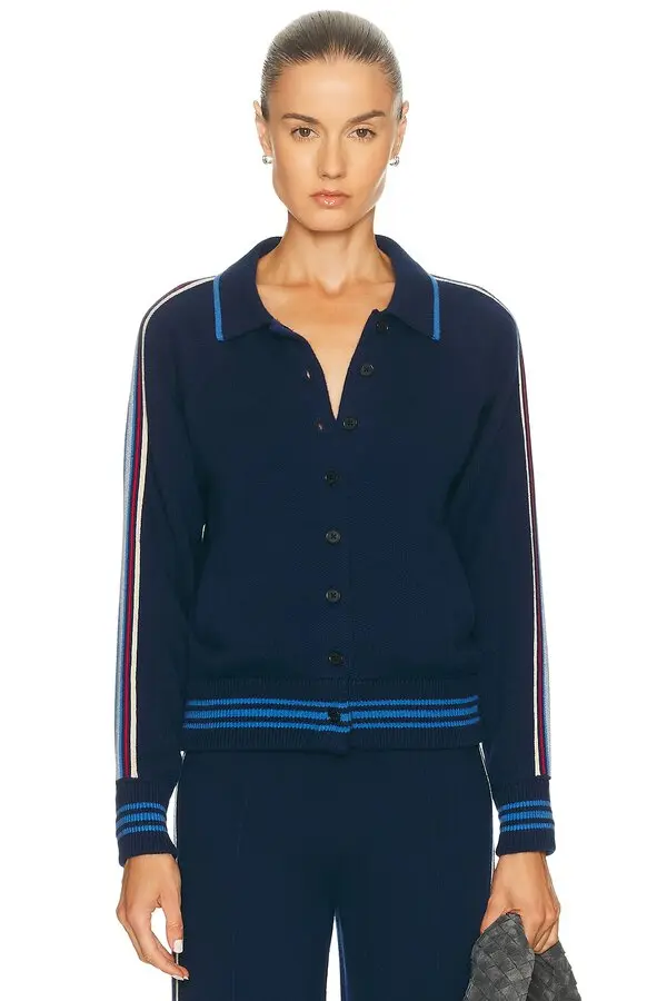 Guest In Residence Varsity Jacket - Navy