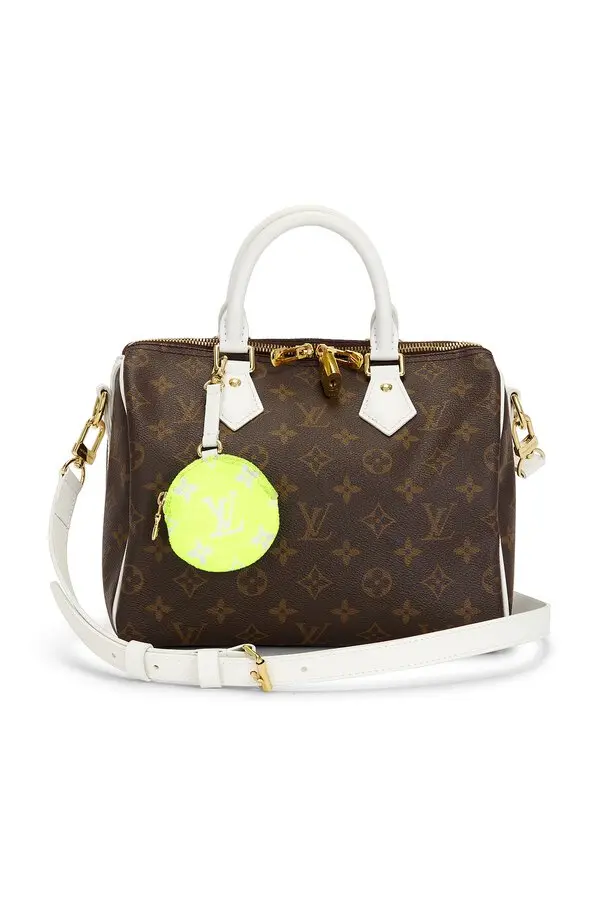 LOUIS VUITTON Monogram Match Speedy Bandouliere 25 Handbag - Brown