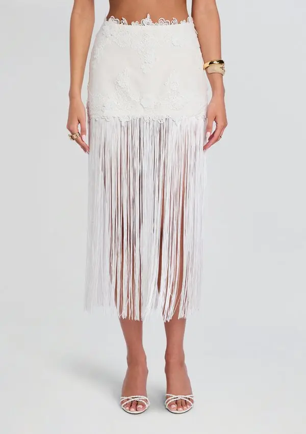 Retrofete Amaris Maxi Skirt - Ivory