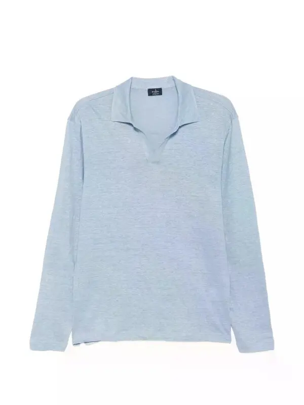 BARBA NAPOLI Long-sleeve Polo-collar T-shirt