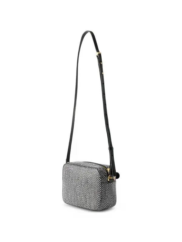 COCCINELLE Snakeskin-effect Leather Shoulder Bag - Black