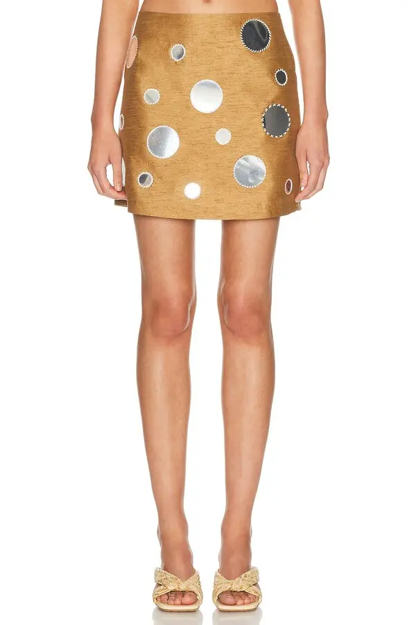 Chan Luu Sequin Mini Skirt