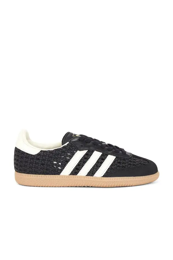 ADIDAS ORIGINALS Samba Og Sneaker - Core Black  Cream White  & Gold Metallic