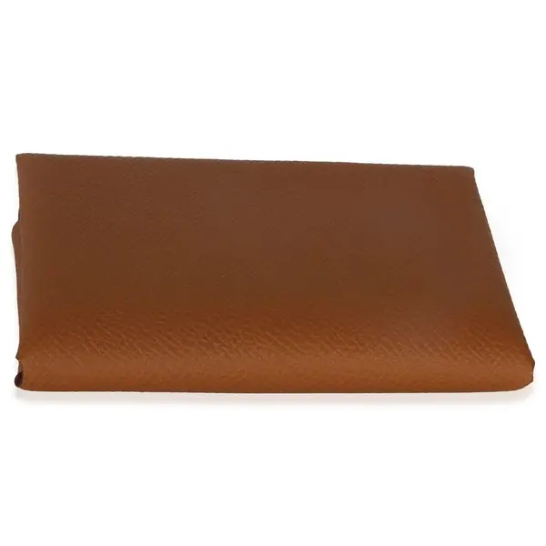 Hermès Gold Epsom Calvi Duo Card Case