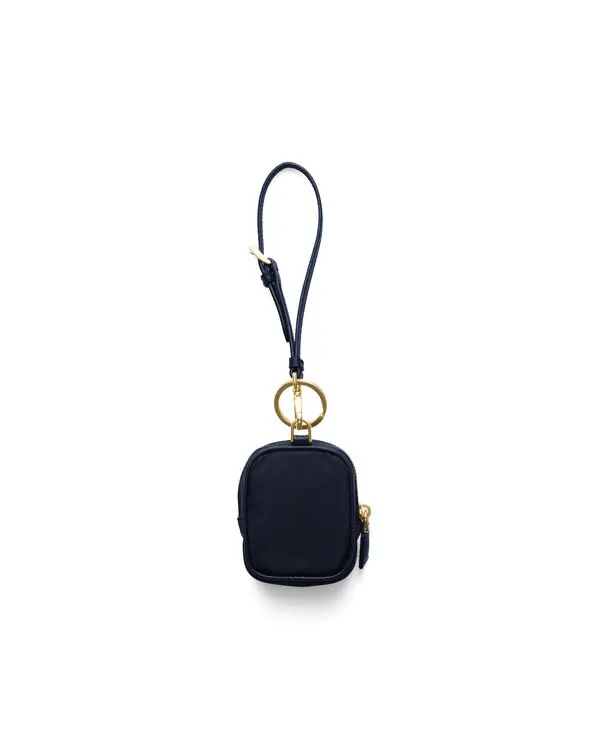 Prada Re-edition 1978 Re-nylon Mini-pouch With Keychain - Blue