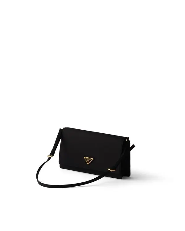 Prada Satin Mini Shoulder Bag - Black