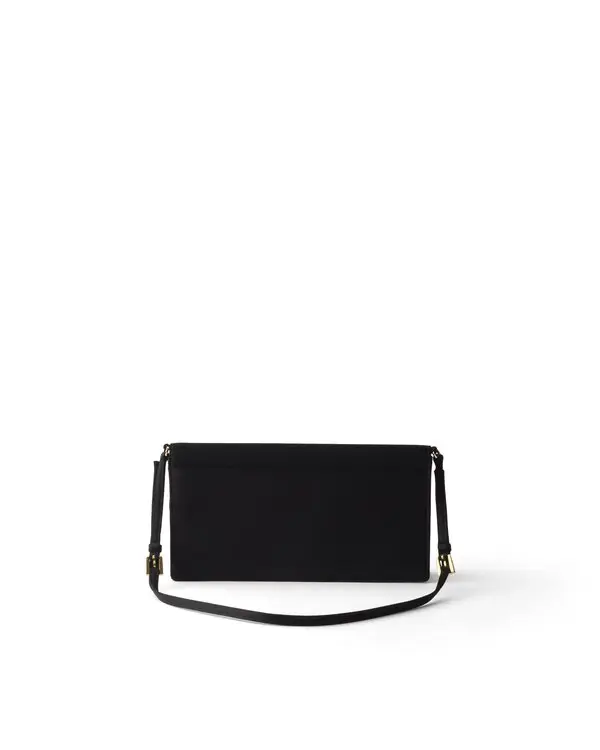 Prada Satin Mini Shoulder Bag - Black