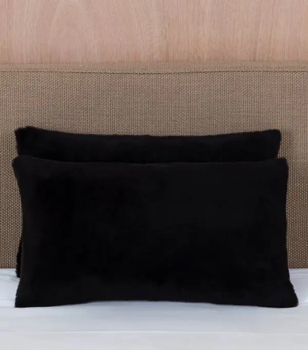 Frette Shearling Cushion Cover - Brown