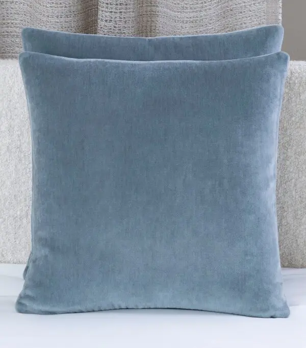 Frette Luxury Velvet Cushion Cover - Blue