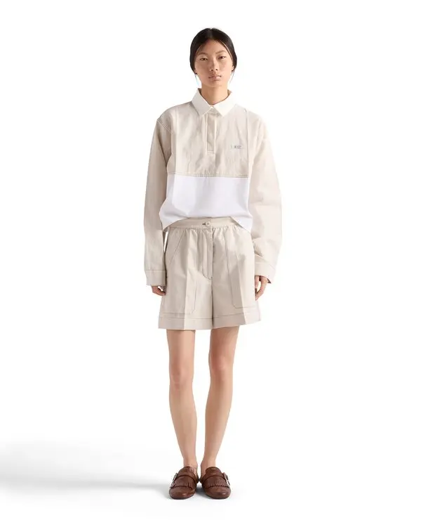 Prada Chambray Shorts