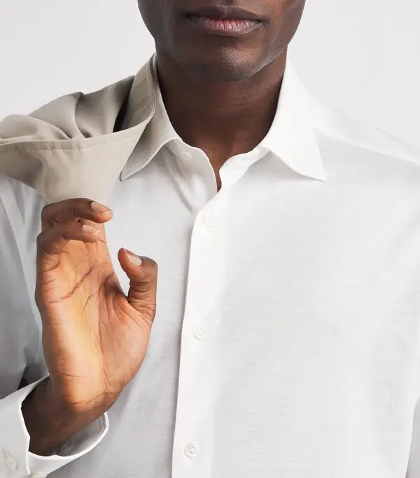 Pal Zileri Cotton Jersey Shirt - White