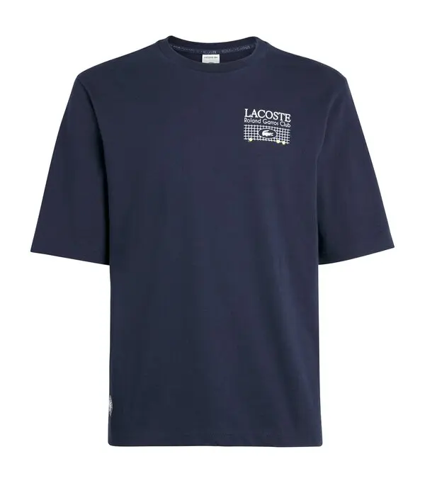 Lacoste X Roland-garros Cotton Logo T-shirt