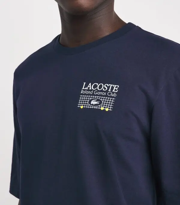 Lacoste X Roland-garros Cotton Logo T-shirt