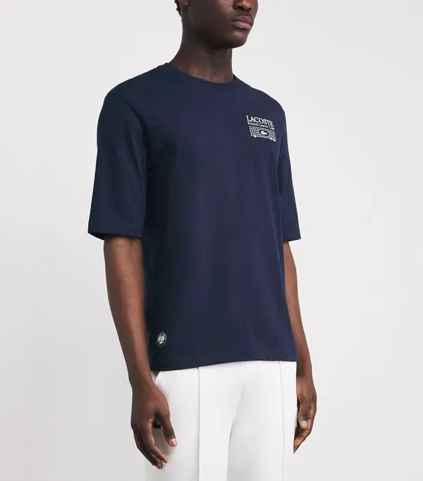 Lacoste X Roland-garros Cotton Logo T-shirt
