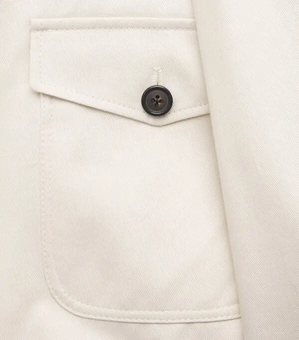 Corneliani Cotton-cashmere Overshirt - Beige