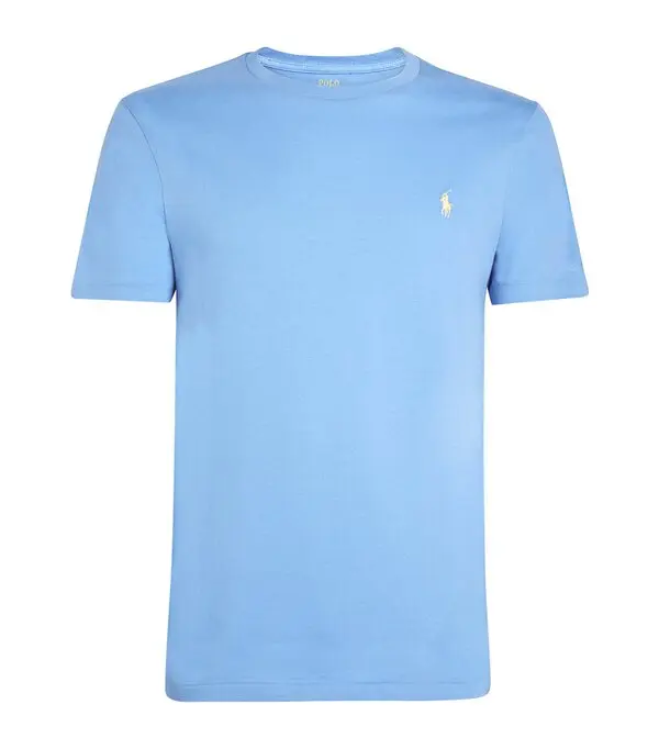 Polo Ralph Lauren Cotton Custom-fit Polo Pony T-shirt - Blue