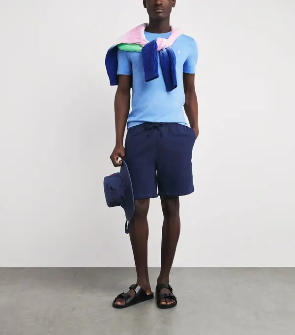 Polo Ralph Lauren Cotton Custom-fit Polo Pony T-shirt - Blue