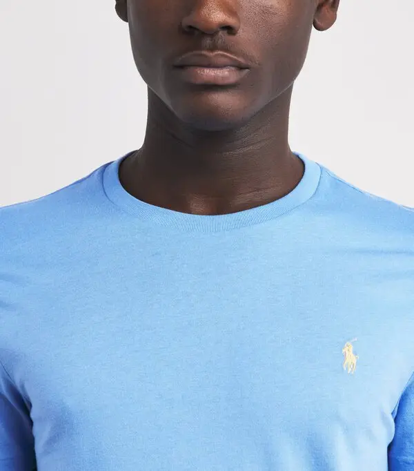 Polo Ralph Lauren Cotton Custom-fit Polo Pony T-shirt - Blue