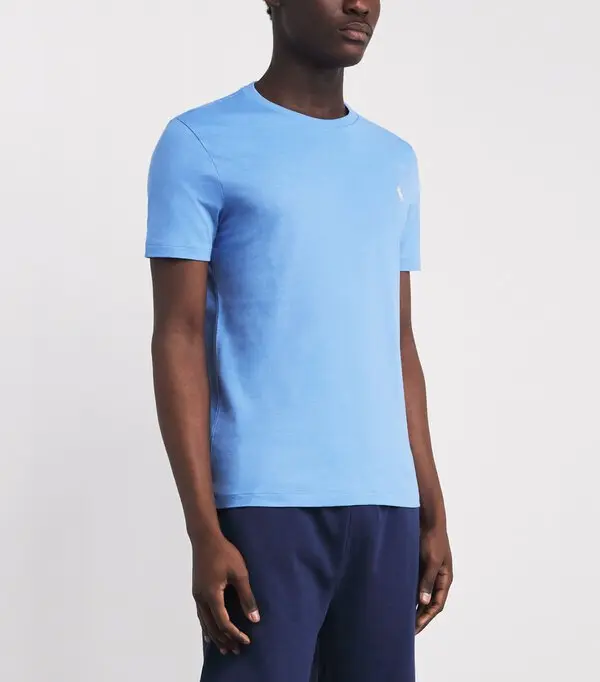 Polo Ralph Lauren Cotton Custom-fit Polo Pony T-shirt - Blue