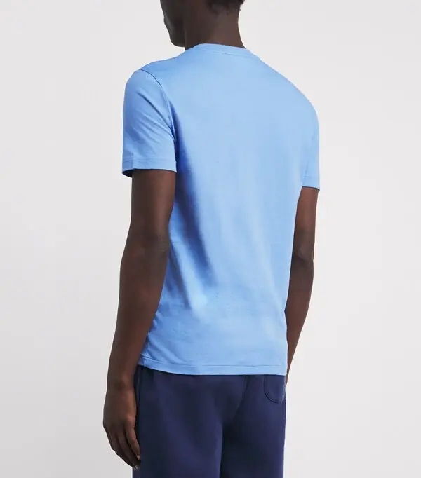 Polo Ralph Lauren Cotton Custom-fit Polo Pony T-shirt - Blue