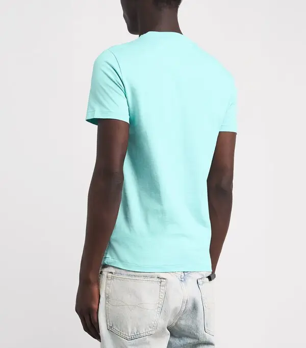 Polo Ralph Lauren Cotton Custom-fit Polo Pony T-shirt - Blue