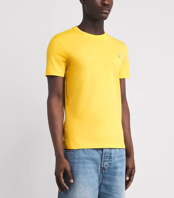 Polo Ralph Lauren Cotton Custom-fit Polo Pony T-shirt - Yellow