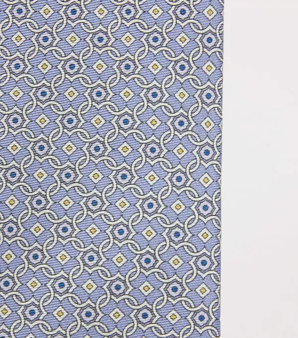Eton Silk Jacquard Neck Tie - Purple