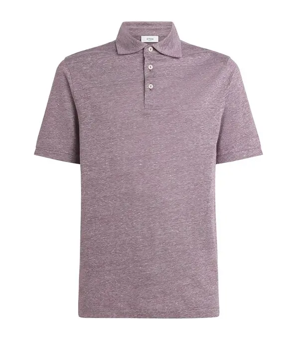 Eton Cotton Polo Shirt - Purple