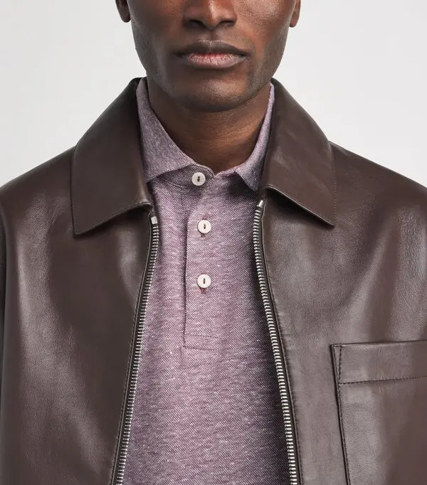 Eton Cotton Polo Shirt - Purple
