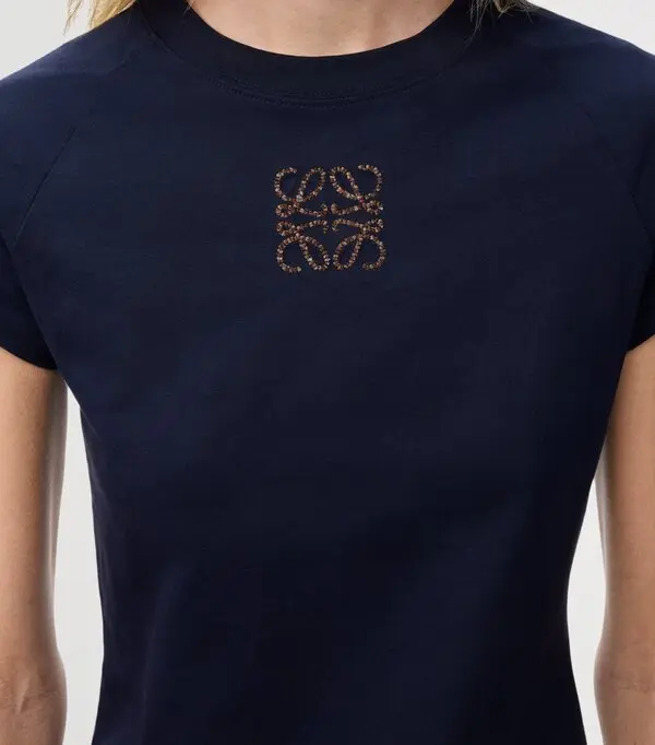 Loewe X Paula's Ibiza Cotton-blend T-shirt - Navy